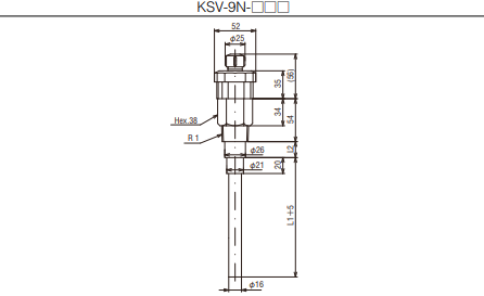 NOHKEN KSV-9N-[][][] Compact Capacitance Level Sensor | IPSH Sdn. Bhd. | MY